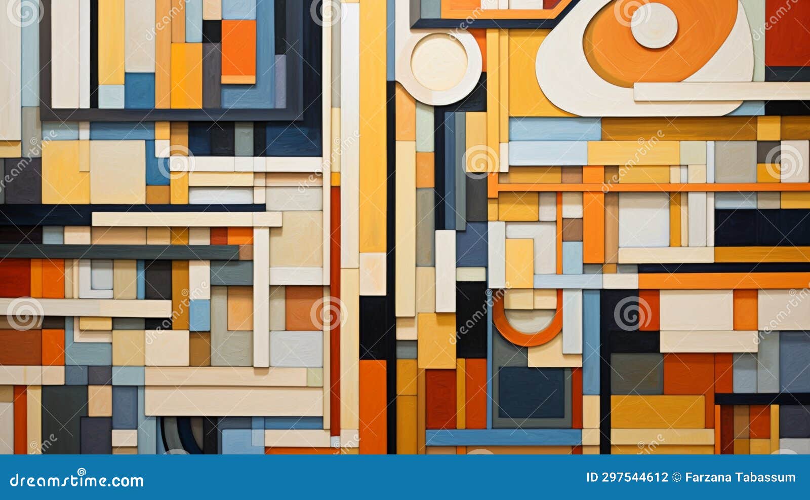 Interlocking Geometric Shapes Abstract Background HD 1920x1080 Stock ...