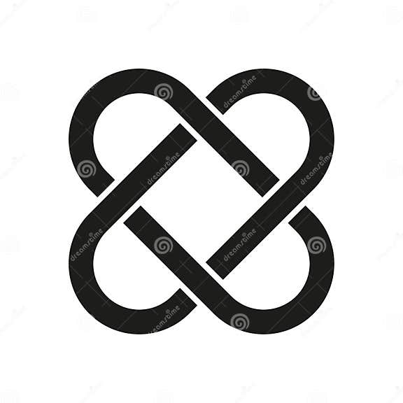 Interlocking Icon Set. Interconnection Symbol. Combine Sign Collection ...