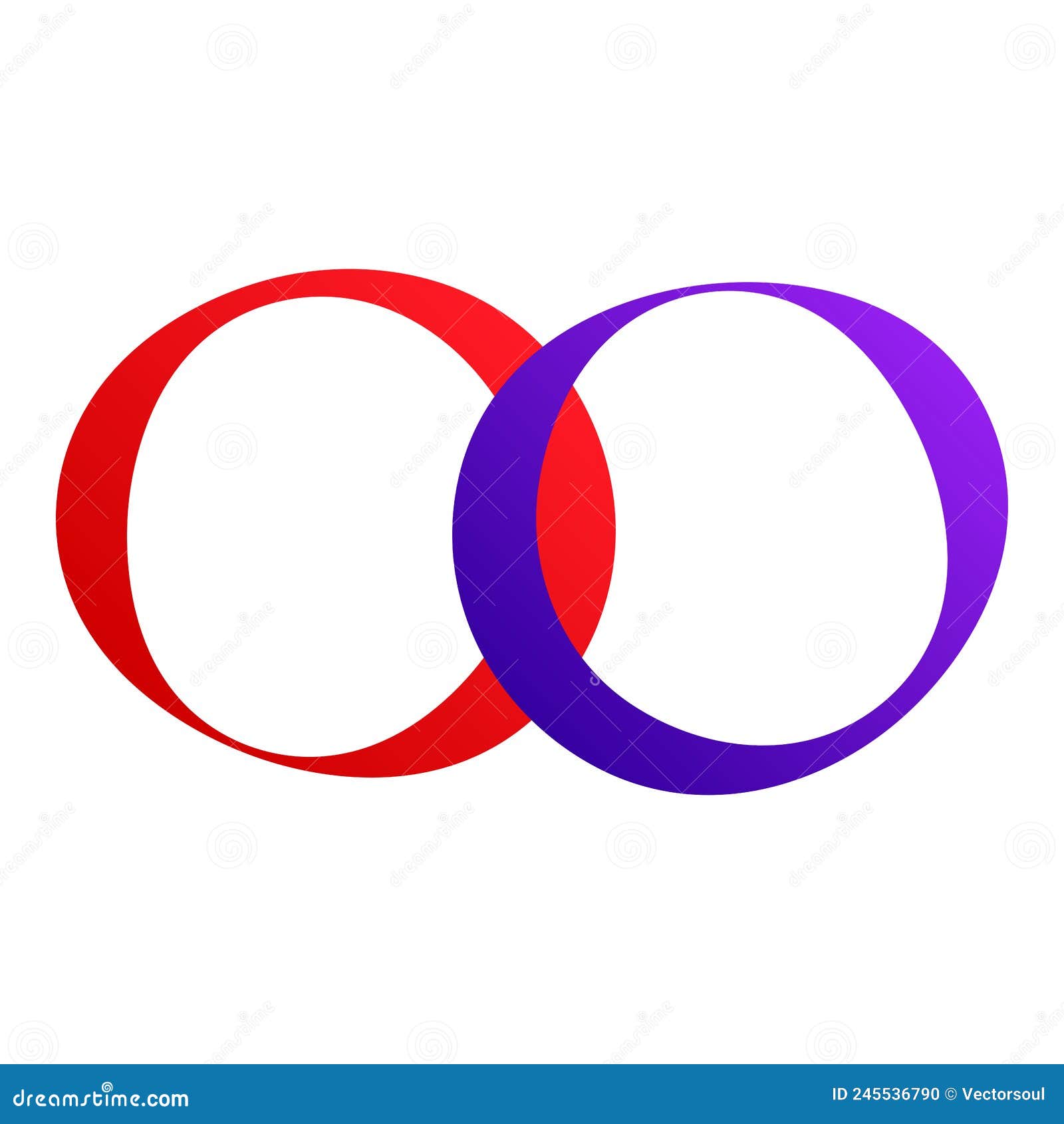 Interlocking, Interlace Circles Circular Geometric Icon, Logo Stock ...