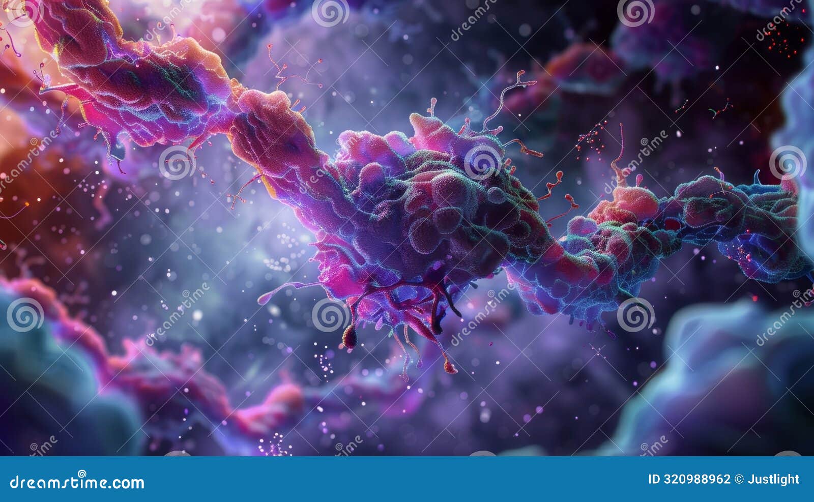 An Interlocking Meshwork of Proteins between Cells Providing a ...