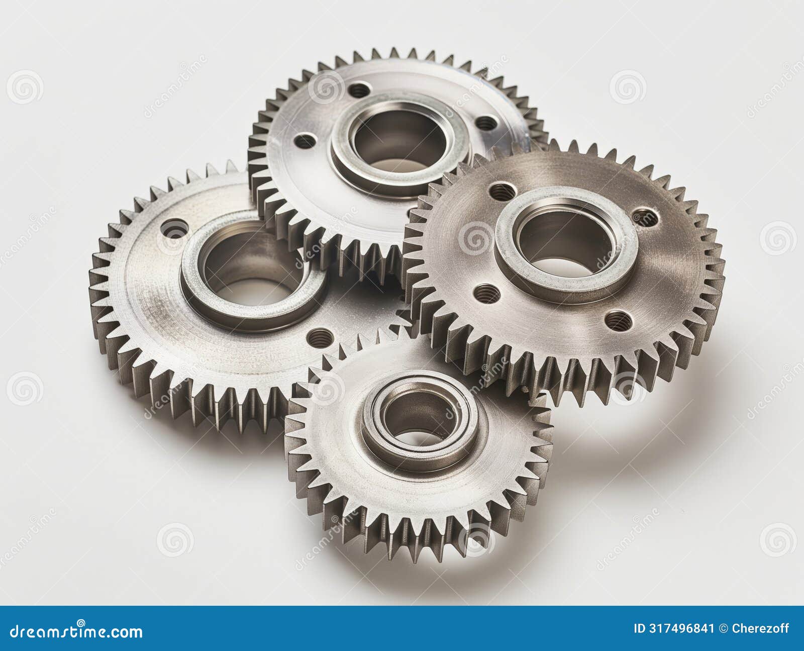Interlocking Metal Gears stock image. Image of detail - 317496841