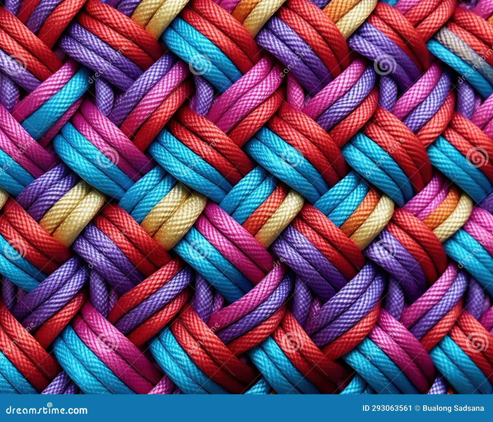 An Interlocking Multi Colored Woven Fabric Texture As a Background ...