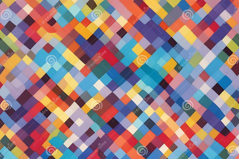 An Interlocking Pattern of Multi-colored Hues that Stretch Across a ...