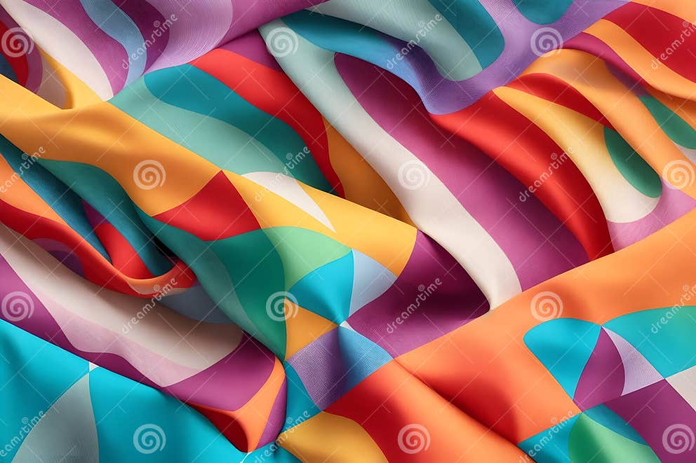 An Interlocking Pattern of Multi-colored Hues that Stretch Across a ...