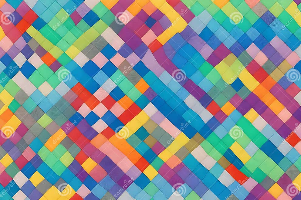 An Interlocking Pattern of Multi-colored Hues that Stretch Across a ...