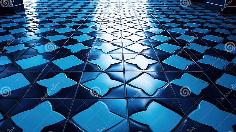Interlocking patterns blue stock illustration. Illustration of ...