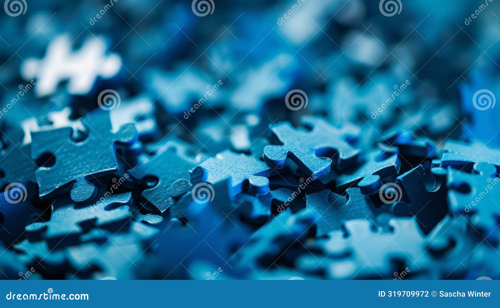 Interlocking Perspectives: Puzzle Pieces Unveiled Stock Photo - Image ...