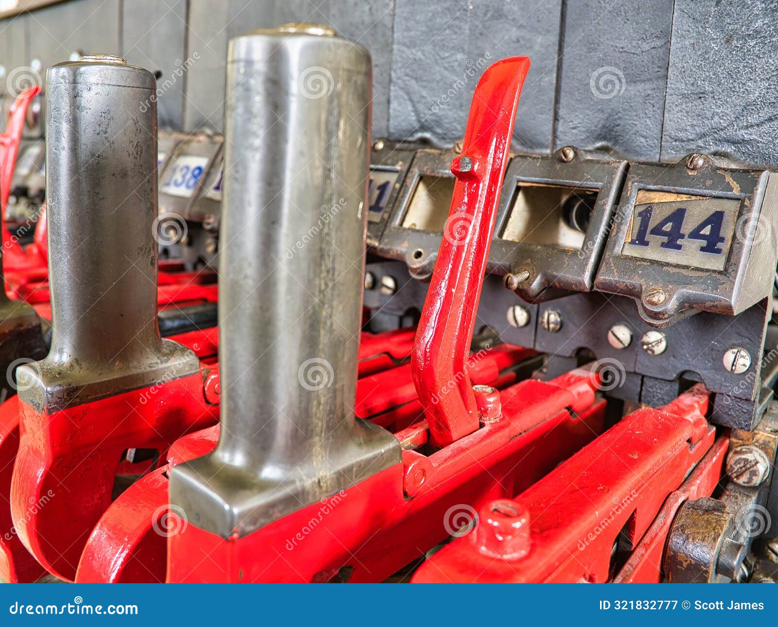 Interlocking Railroad Train Signal Switching Machine Stock Image ...