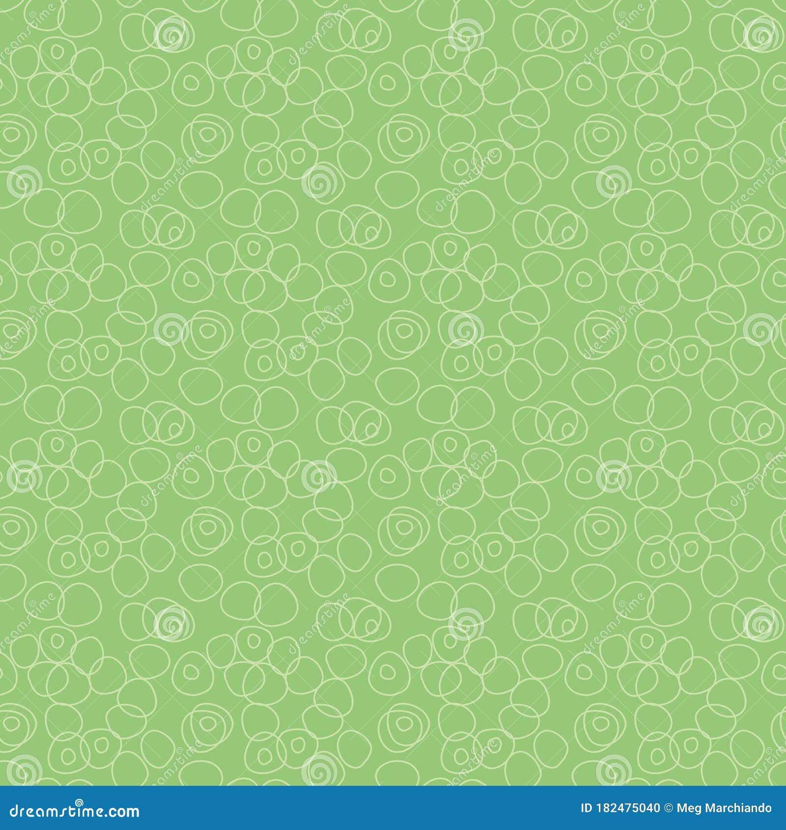 Interlocking Rings on a Light Green Background Seamless Vector Repeat ...