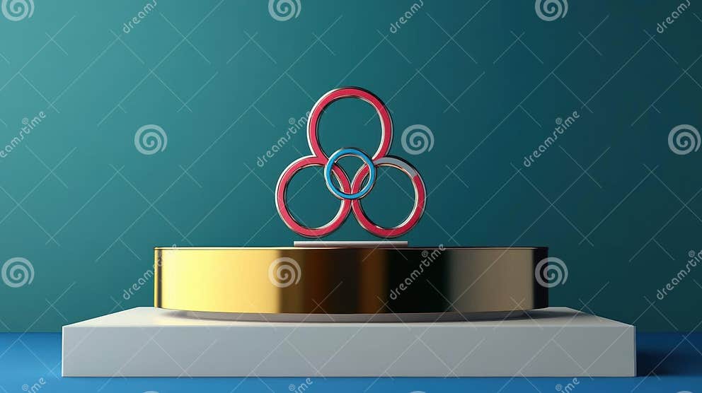 Interlocking Rings, Symbol of Unity, Connection, and Harmony Stock ...