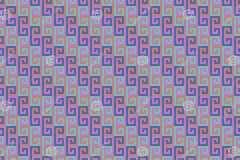 Interlocking Shapes Pattern Background Stock Illustration ...