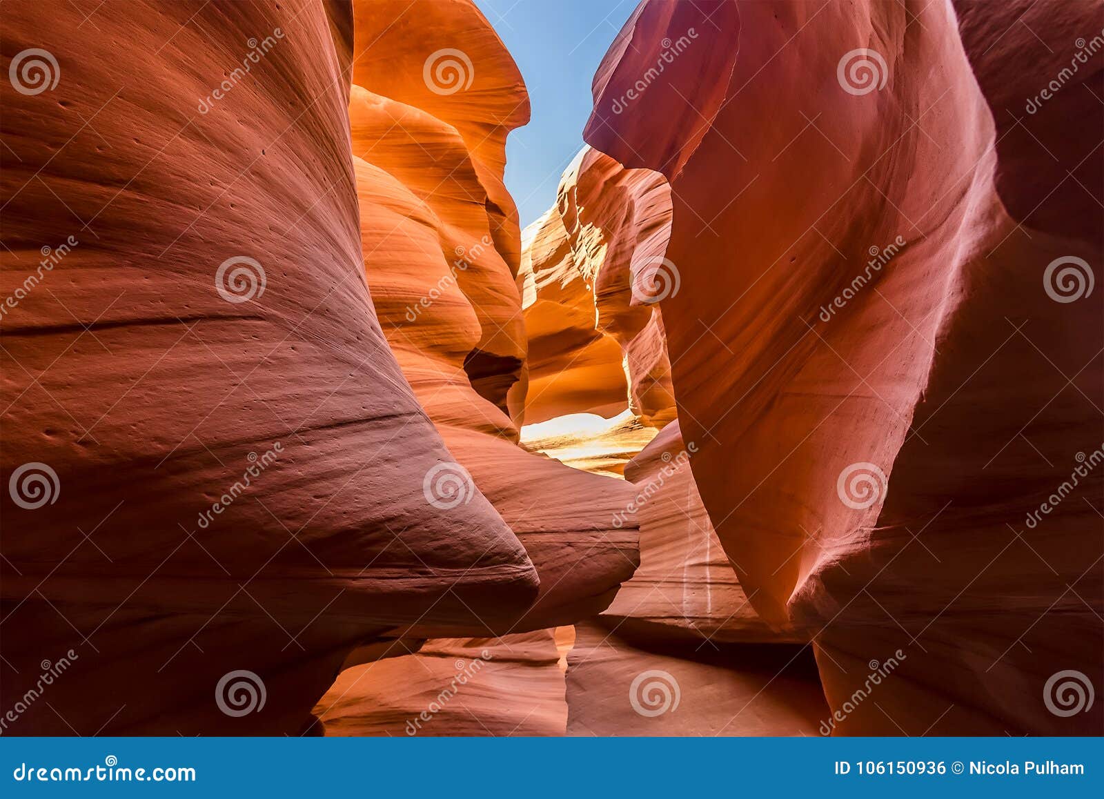 Interlocking Spurs in Lower Antelope Canyon, Page, Arizona Stock Photo ...