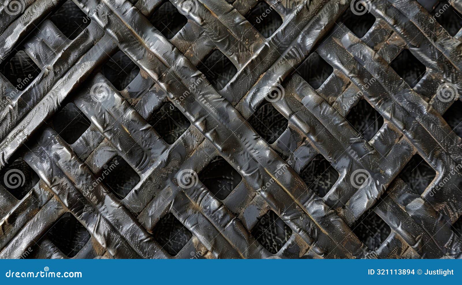 Interlocking Square Patterned Wire Mesh Creating a Sy and Industrial ...