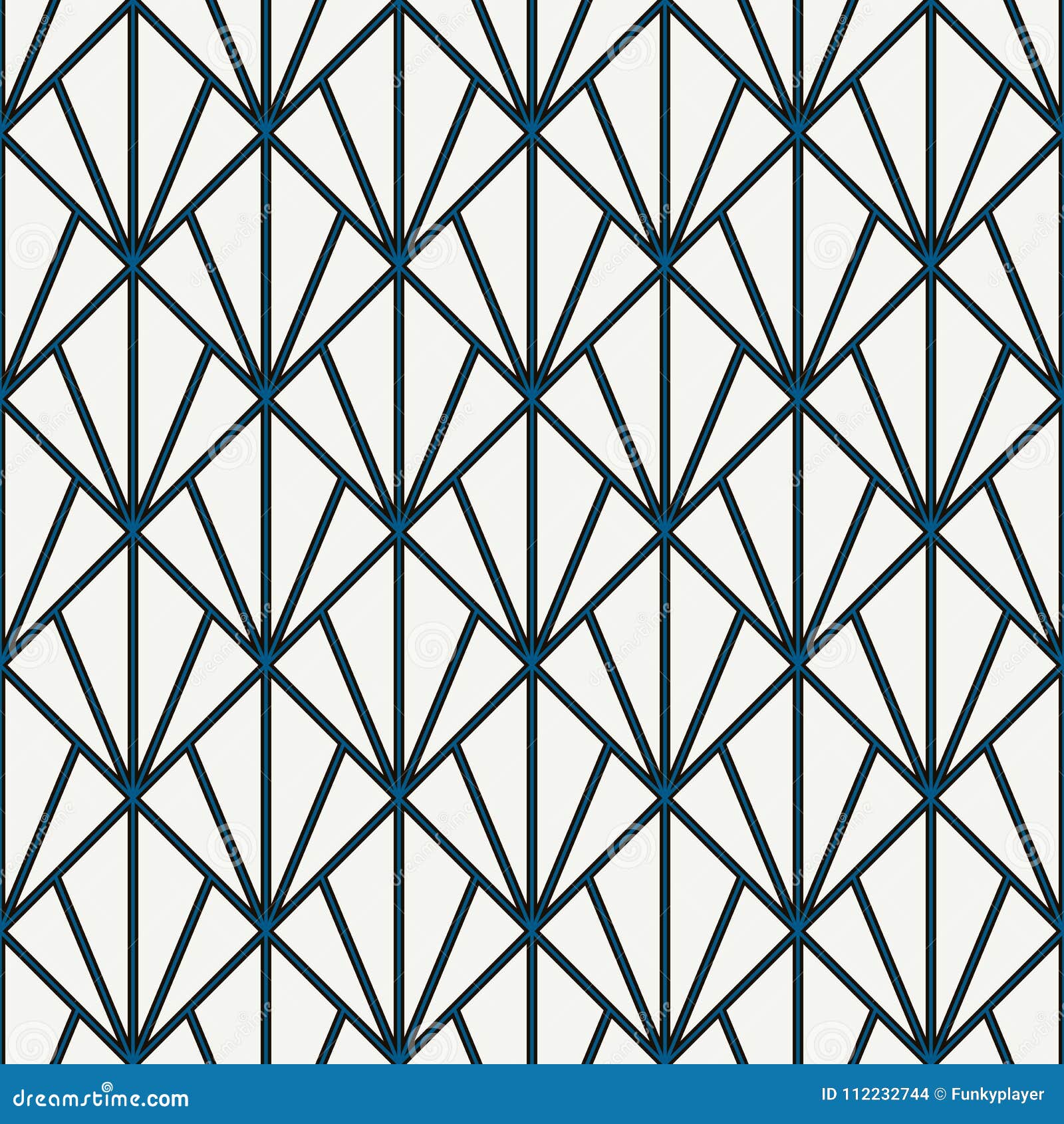 Interlocking Triangles Tessellation. Contemporary Print with Repeated ...