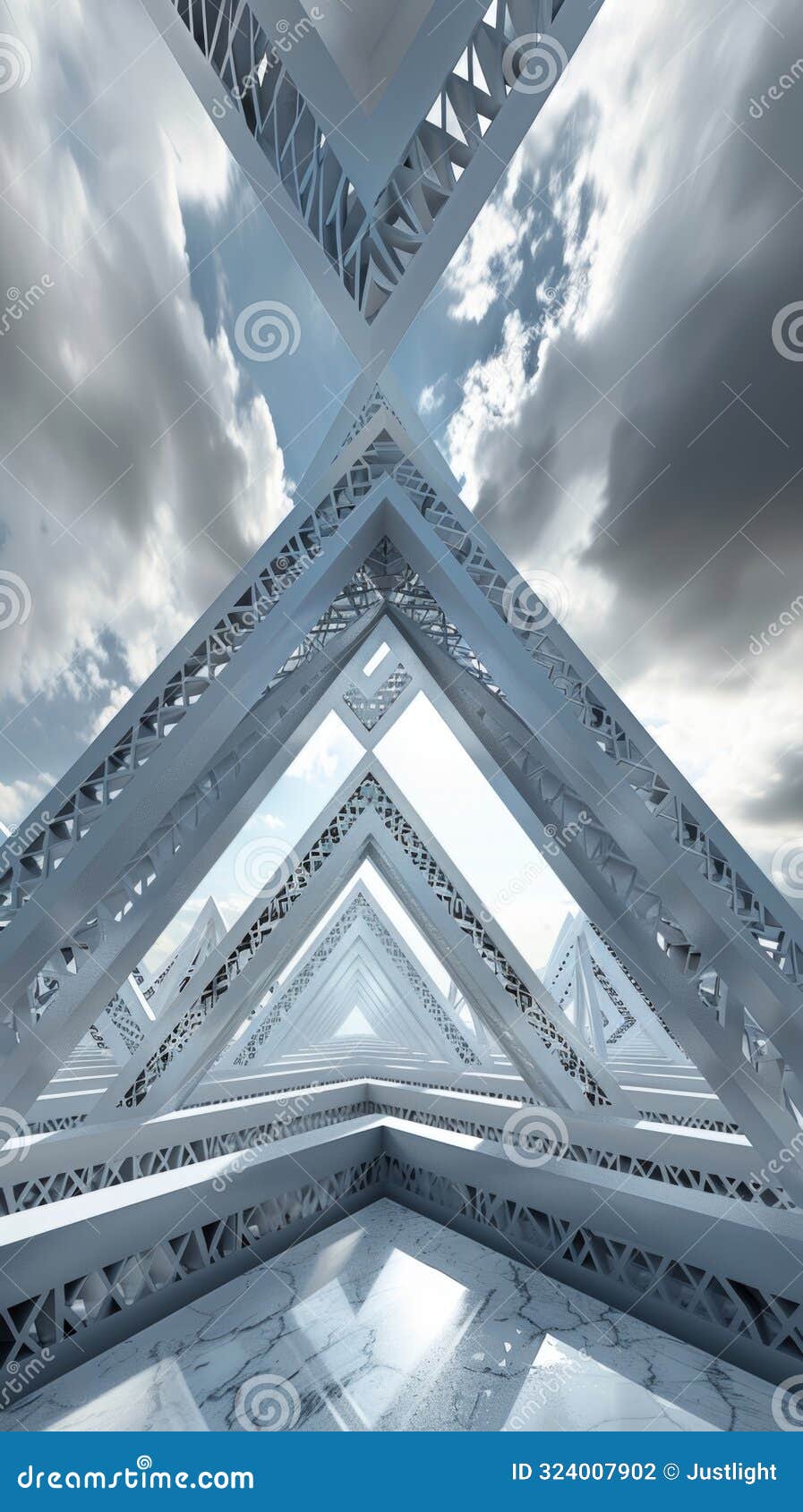 Interlocking Triangular Pieces Forming a Threedimensional Pyramid ...