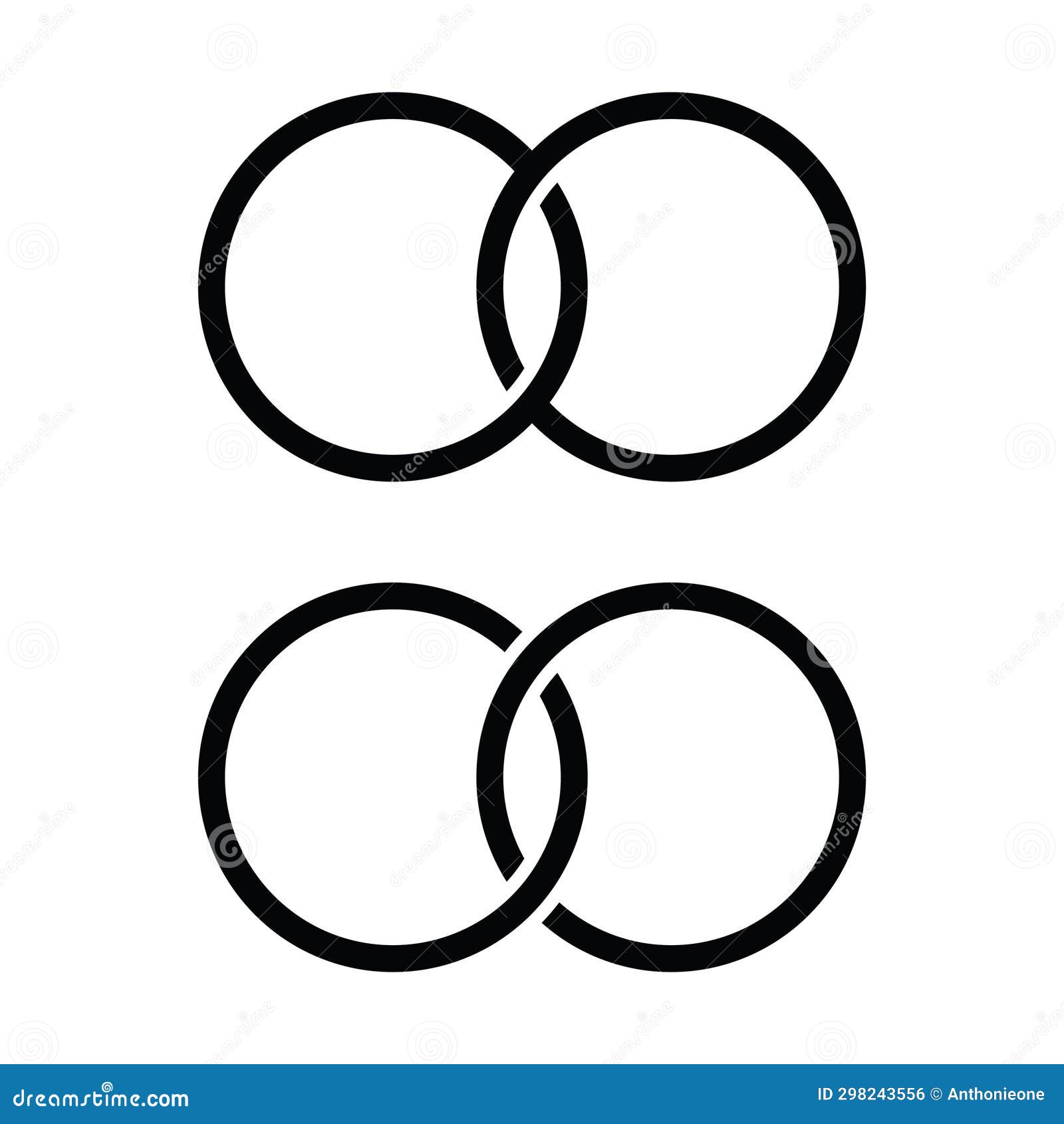 Interlocking Wedding Rings Stock Photo | CartoonDealer.com #13389060