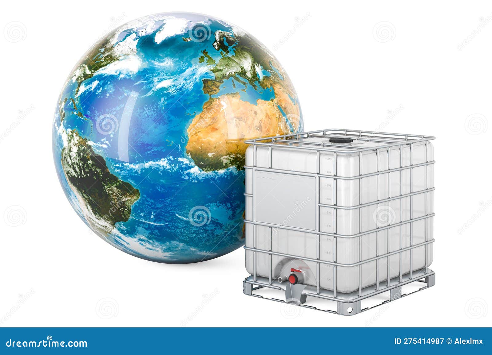 IBC Intermediate Bulk Container Tank For Liquids Fluid Water Storage ...