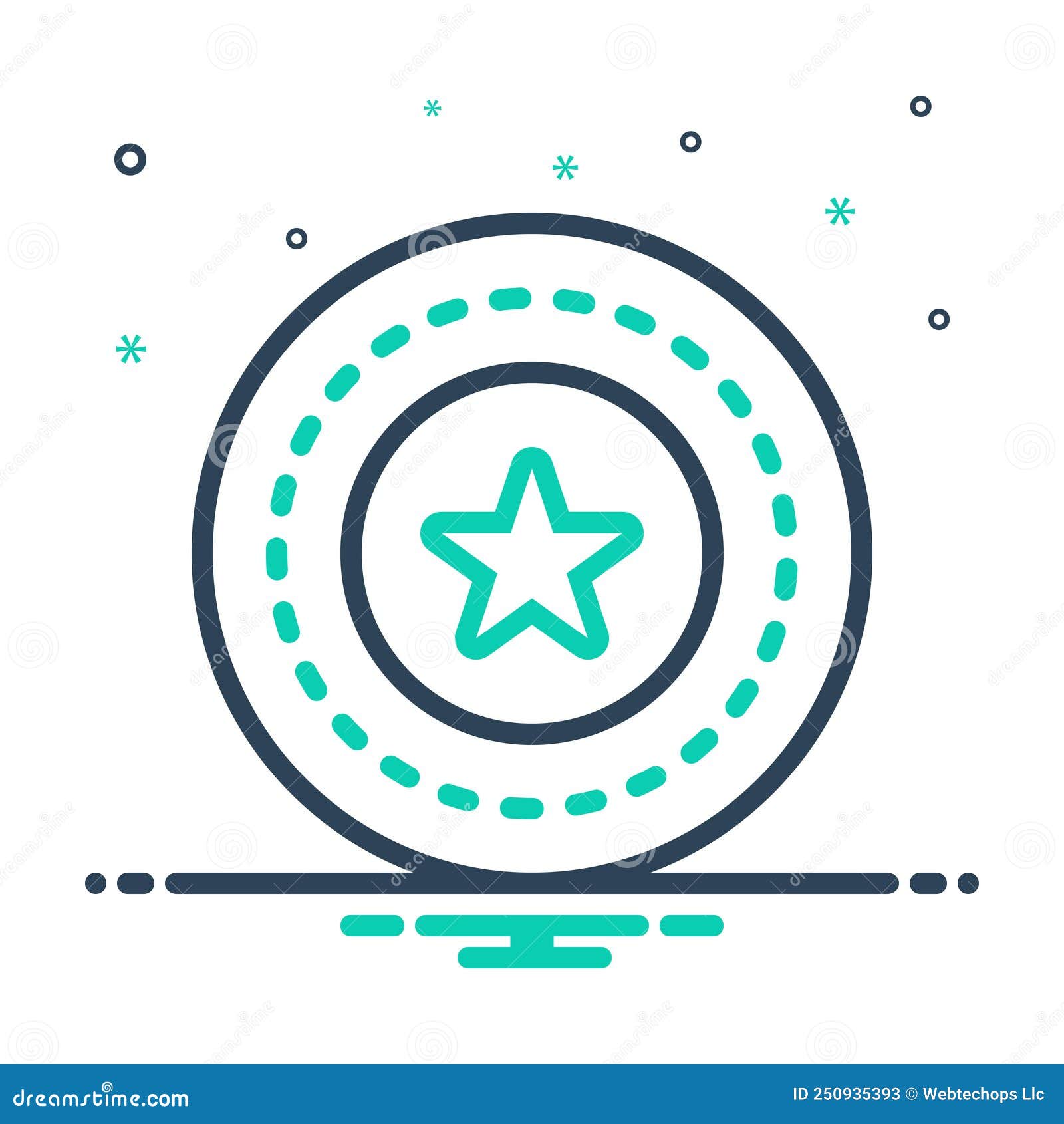 Mix Icon for Intermediate, Medium and in between Stock Vector ...