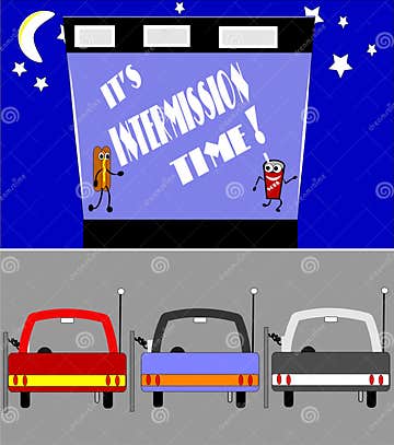 Intermission time stock illustration. Illustration of moon - 20332157