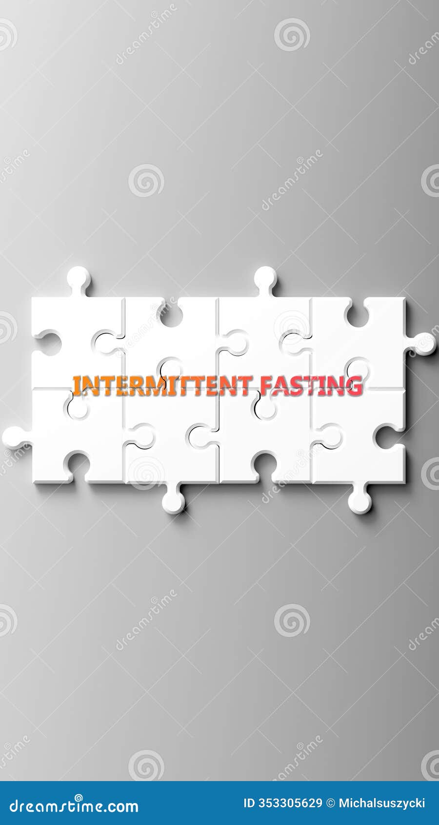 Intermittent Fasting Complex Like a Puzzle - Pictured As Word ...