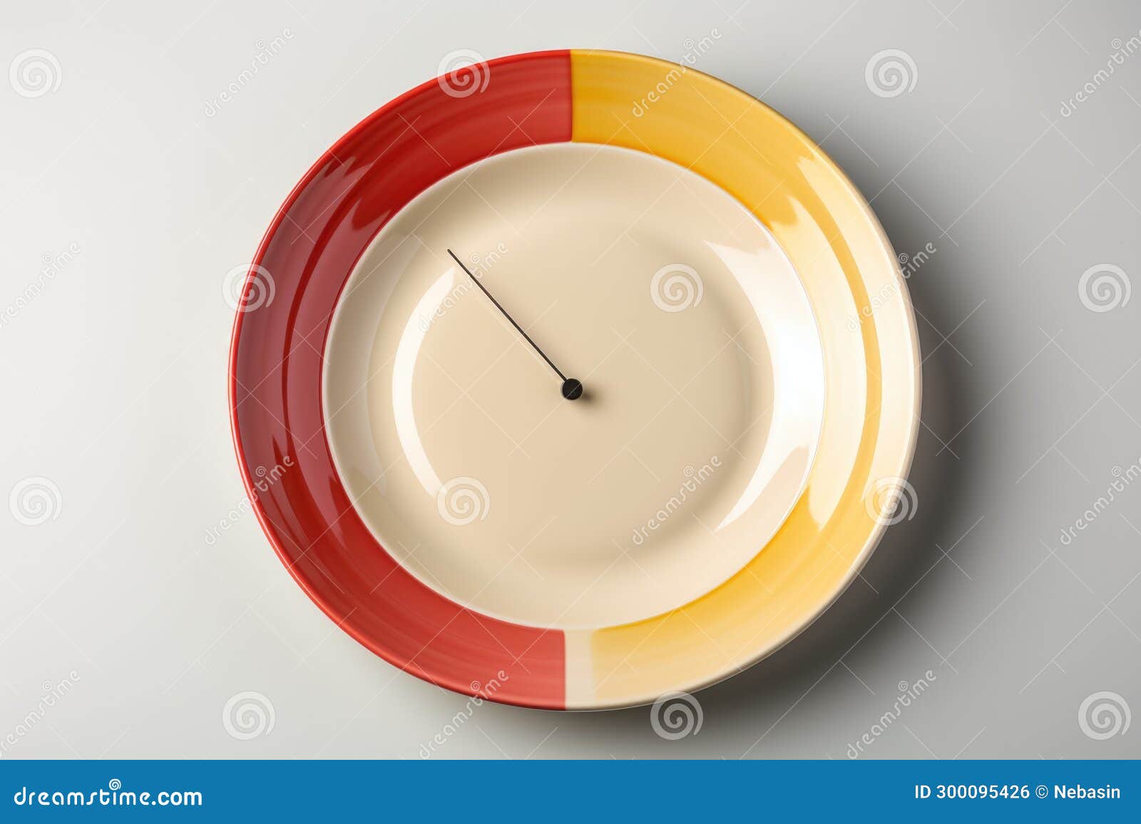 Intermittent Fasting Concept: Plate with a Clock Hand Indicating ...