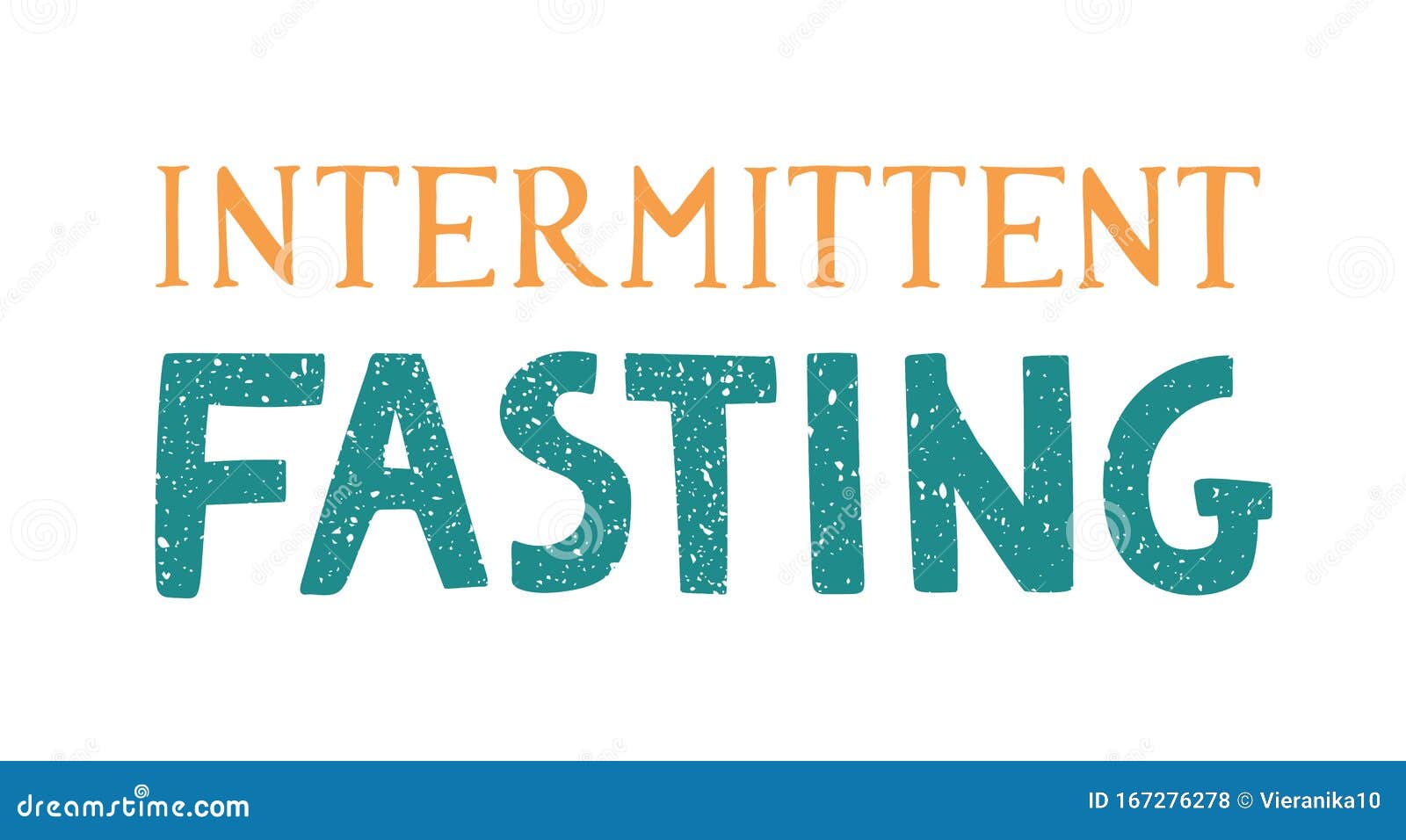 Intermittent Fasting Diet Concept Stock Vector - Illustration of foods ...