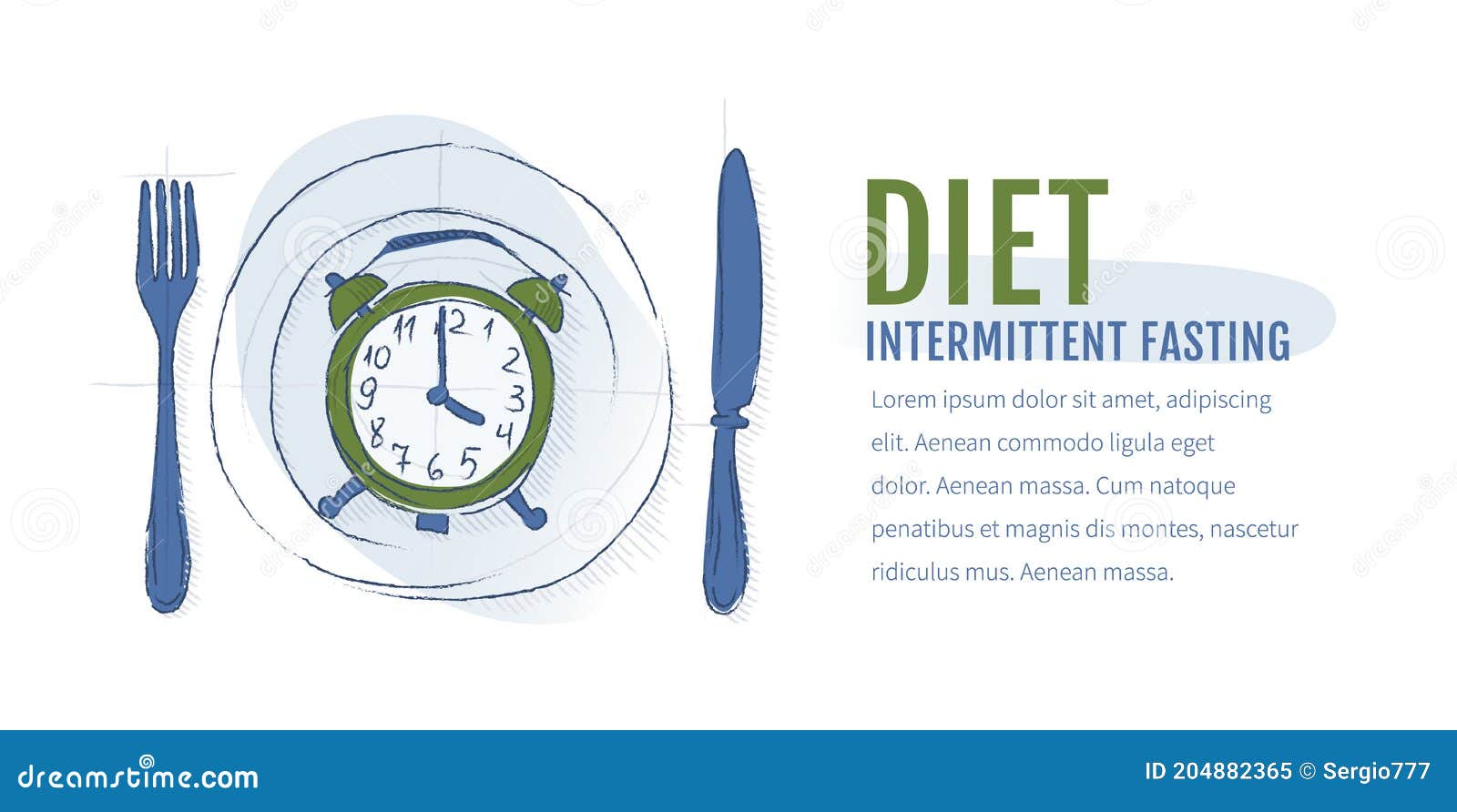 Intermittent Fasting Intermittent Fasting Diet Concept Stock Vector ...