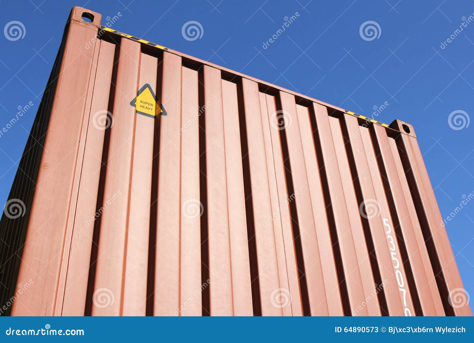 Intermodal Freight Container Stock Image - Image of goods, import: 64890573