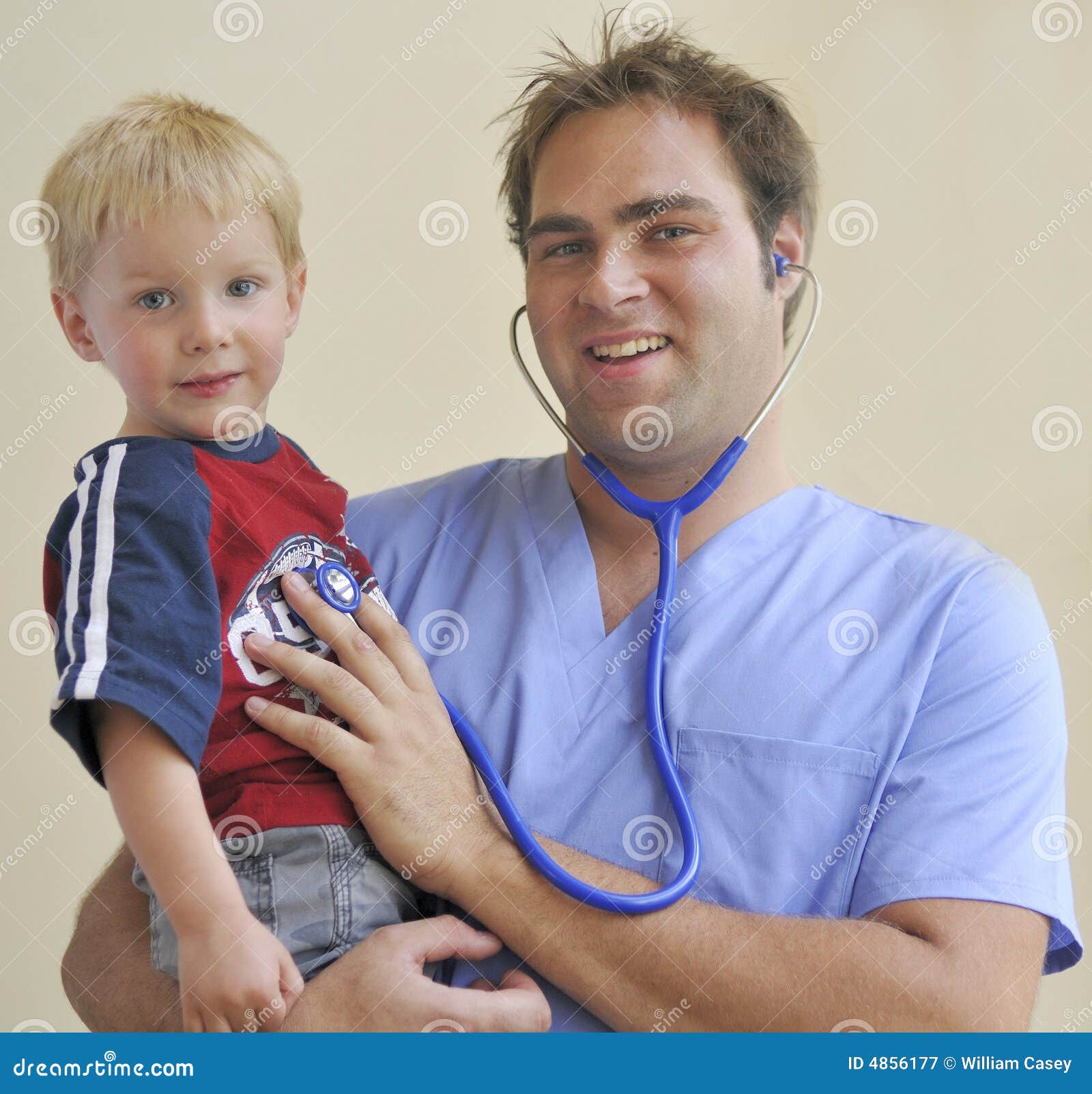 Intern and child stock image. Image of baby, intern, scrubs - 4856177
