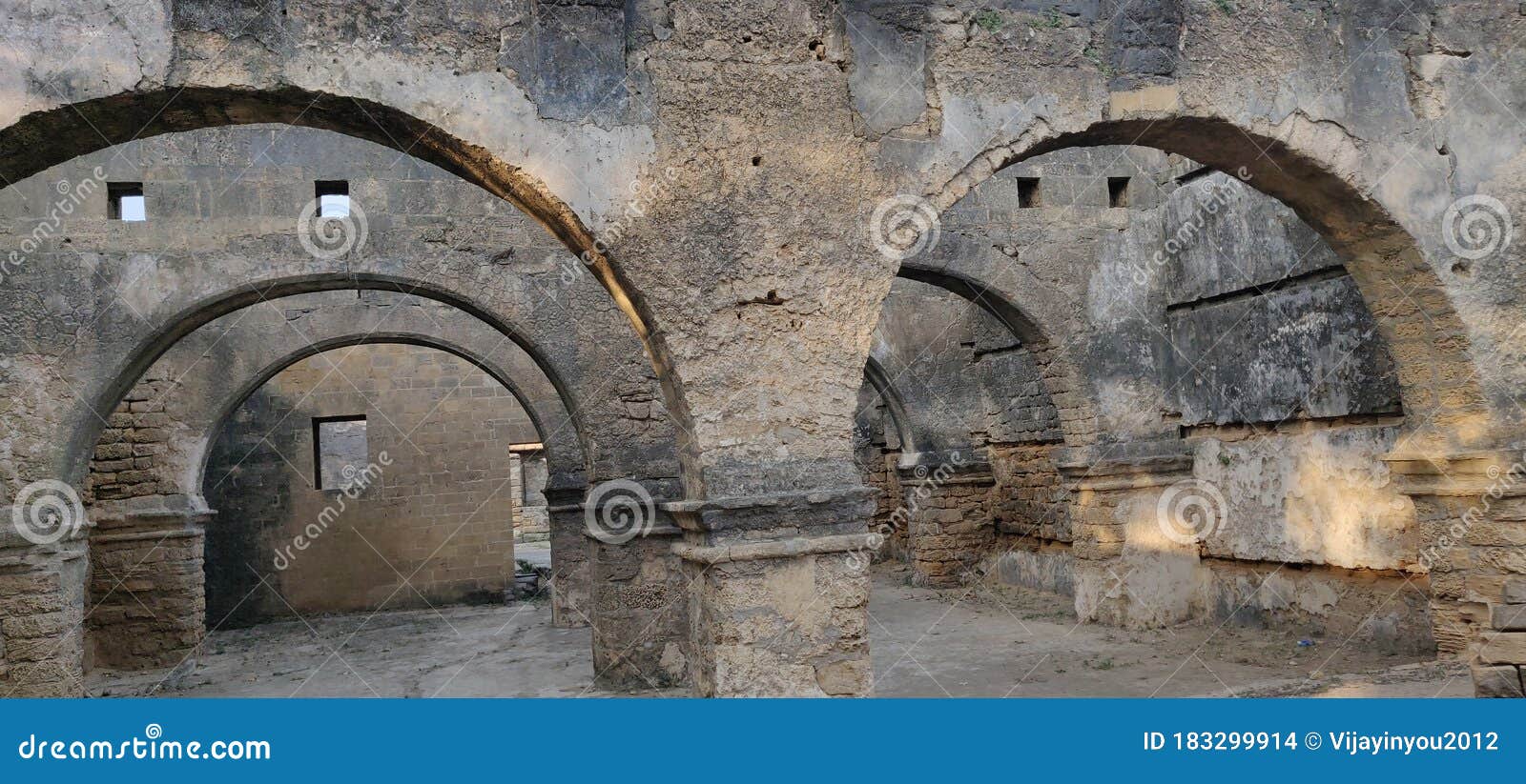 Internal Arch Design of Ancient Room of Fort. Stock Photo - Image of ...