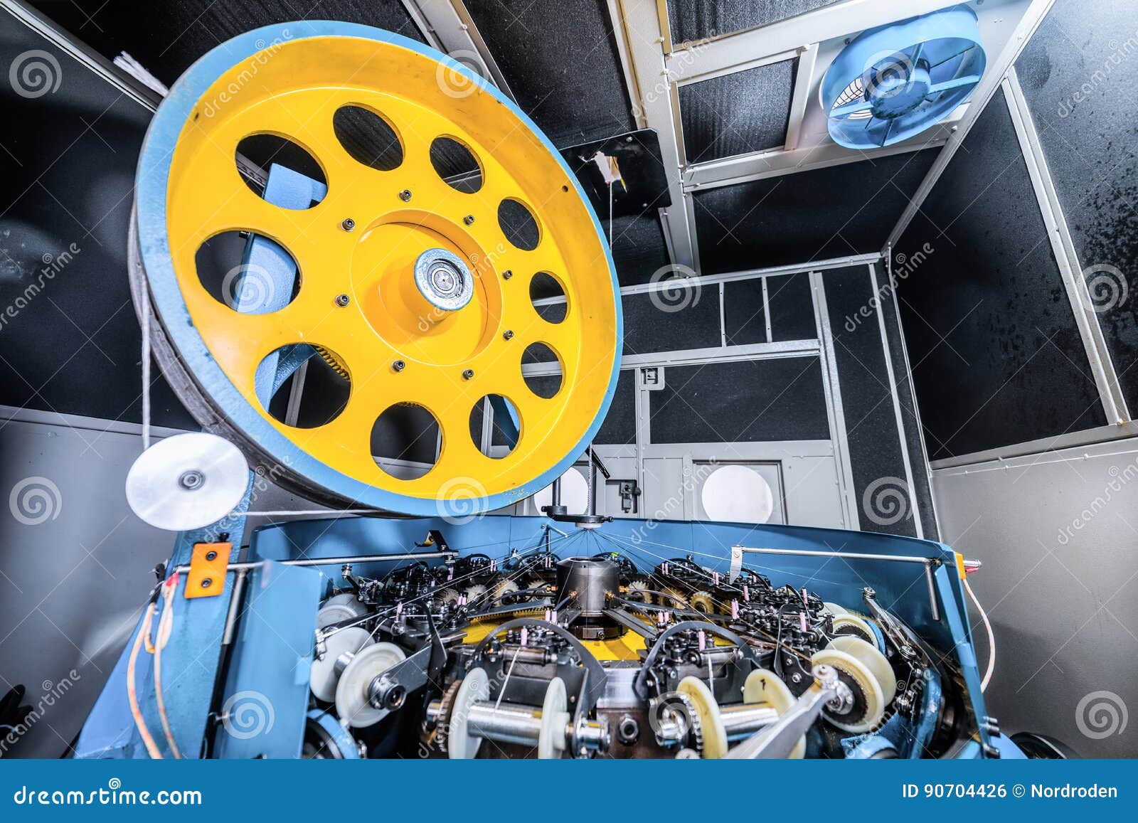 Internal Arrangement of the Braiding Machine. Stock Photo - Image of ...