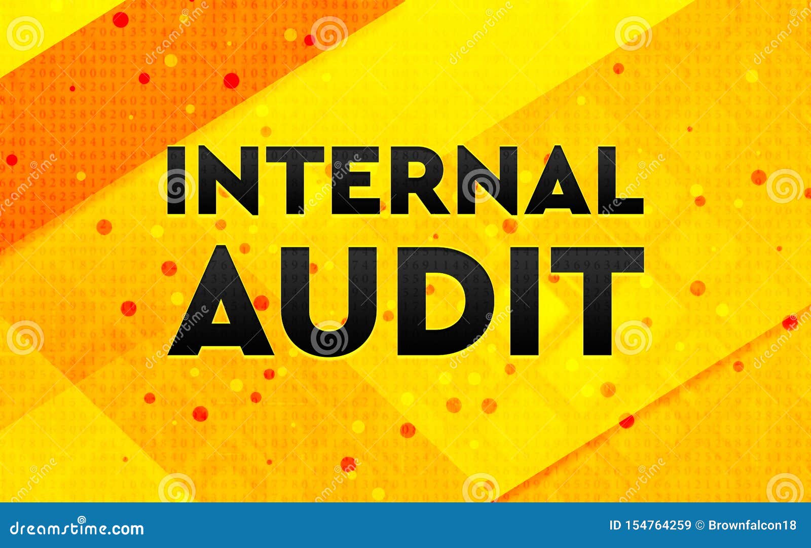 Internal Audit Abstract Digital Banner Yellow Background Stock ...