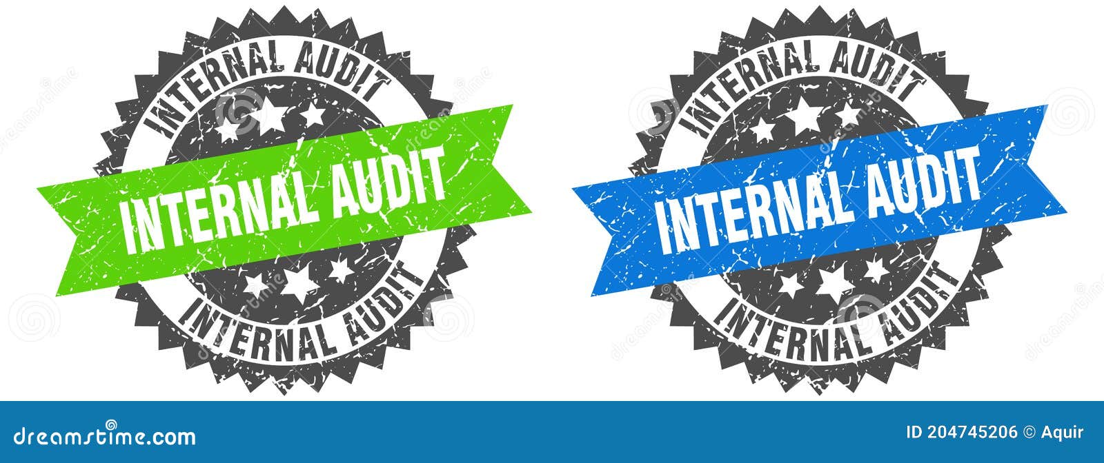 Internal Audit Band Sign. Internal Audit Grunge Stamp Set Stock Vector ...