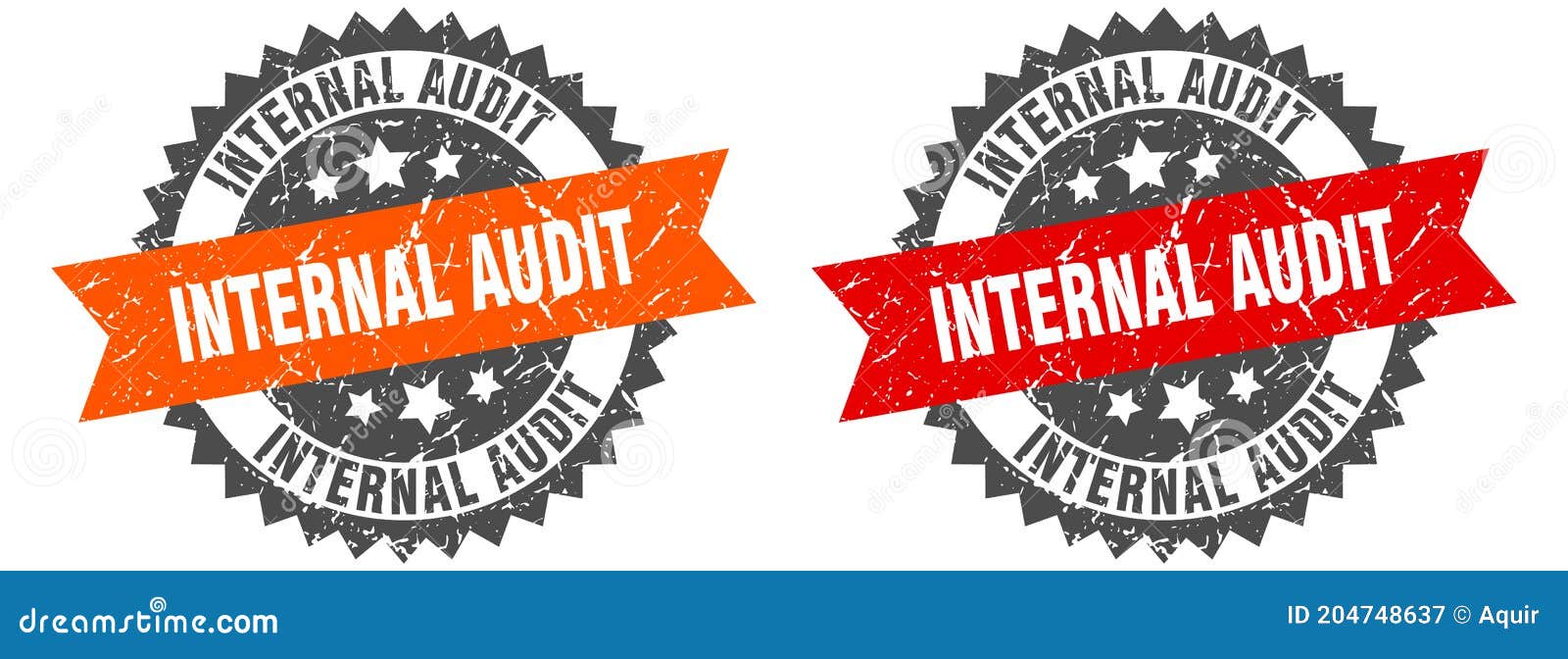 Internal Audit Band Sign. Internal Audit Grunge Stamp Set Stock Vector ...