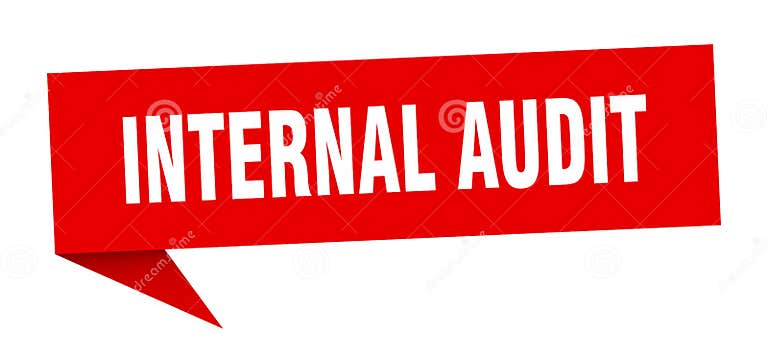 Internal Audit Banner. Internal Audit Speech Bubble Stock Vector ...