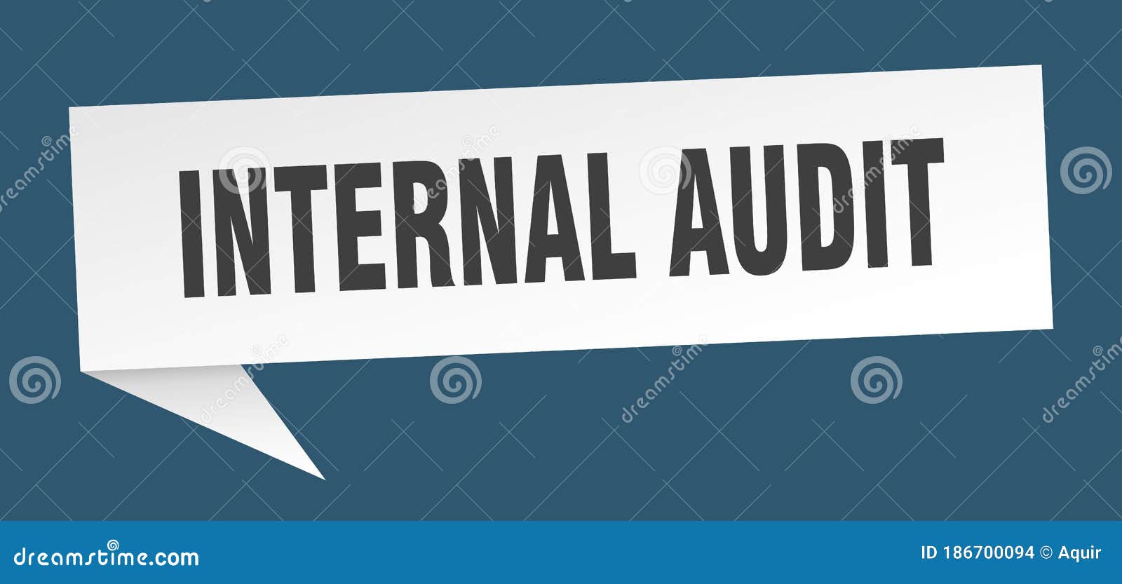 Internal Audit Banner. Internal Audit Speech Bubble Stock Vector ...