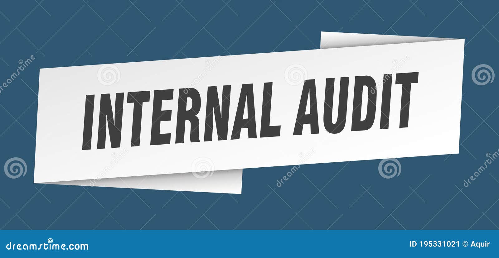Internal Audit Banner Template. Ribbon Label Sign. Sticker Stock Vector ...