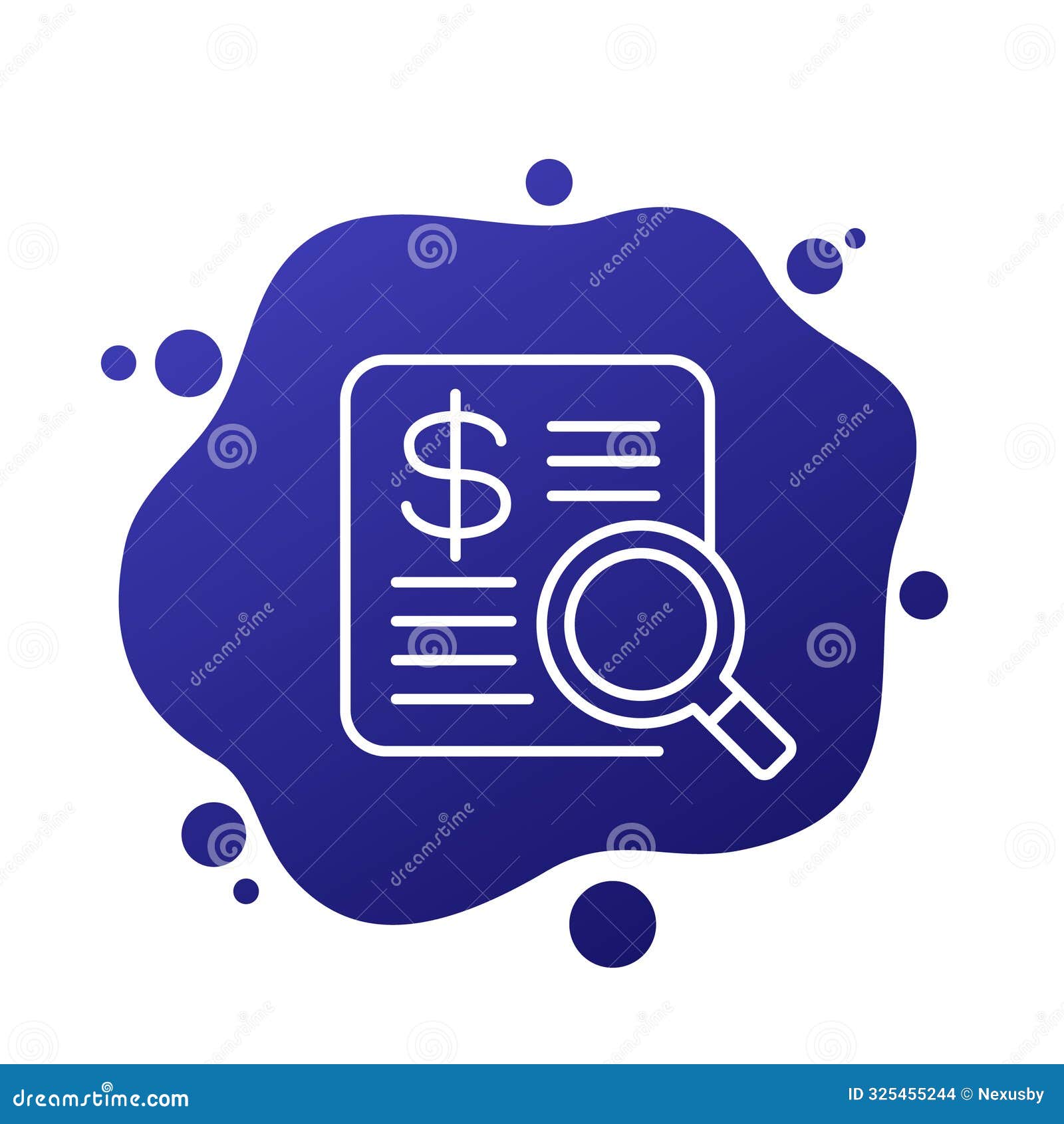 Internal Audit Icon, Line Vector Stock Vector - Illustration of report ...
