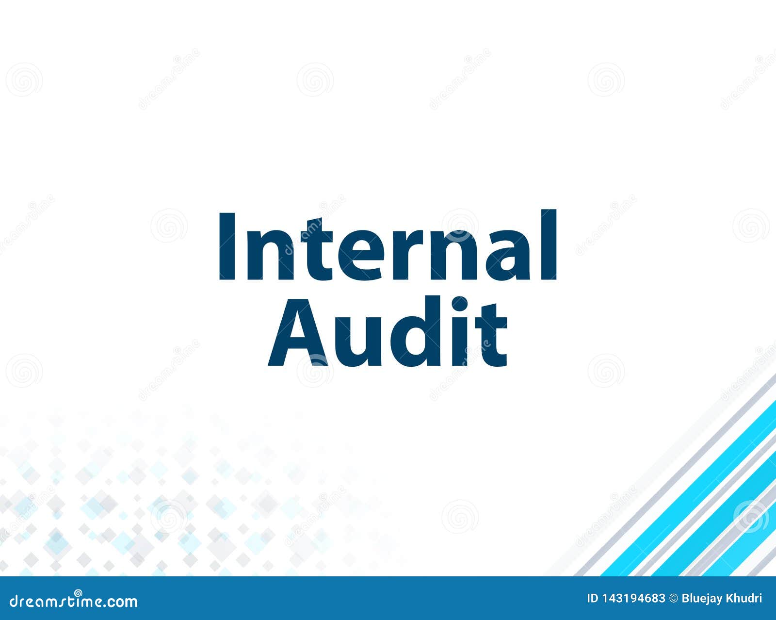 Internal Audit Modern Flat Design Blue Abstract Background Stock ...