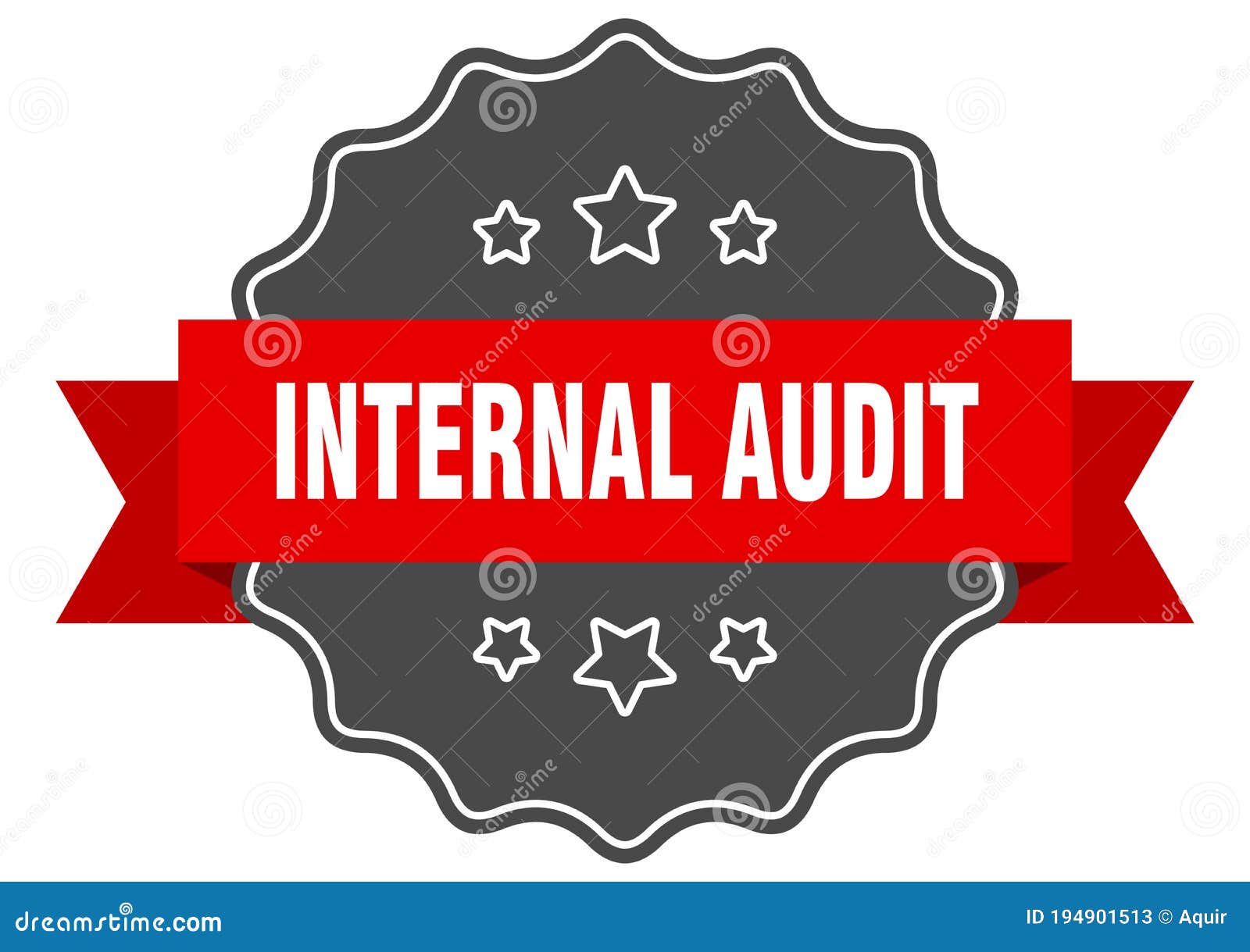 Internal Audit Label. Internal Audit Isolated Seal. Sticker. Sign Stock ...