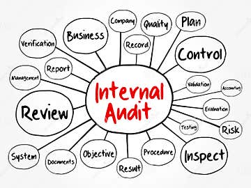 Internal Audit Mind Map Flowchart Stock Illustration - Illustration of ...