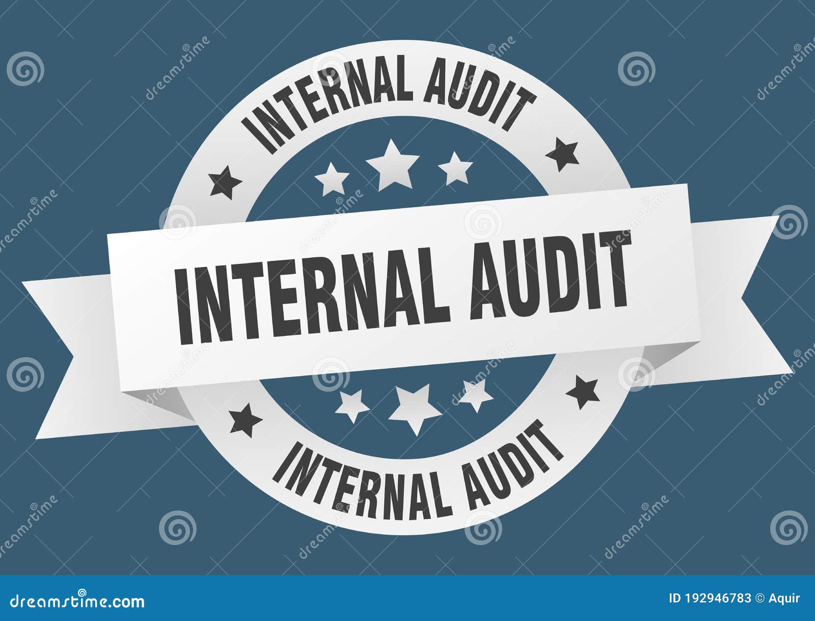 Internal Audit Round Ribbon Isolated Label. Internal Audit Sign Stock ...
