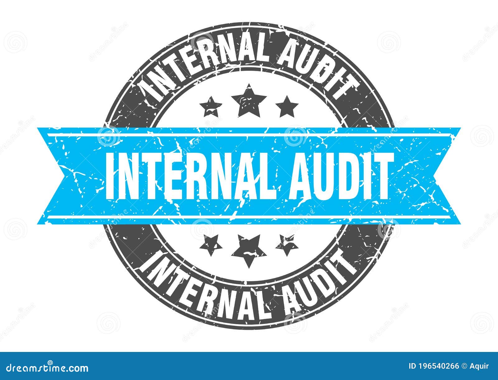 Internal Audit Round Stamp with Ribbon. Label Sign Stock Vector ...