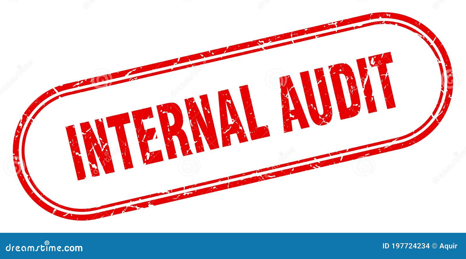 Internal Audit Stamp. Rounded Grunge Textured Sign. Label Stock Vector ...