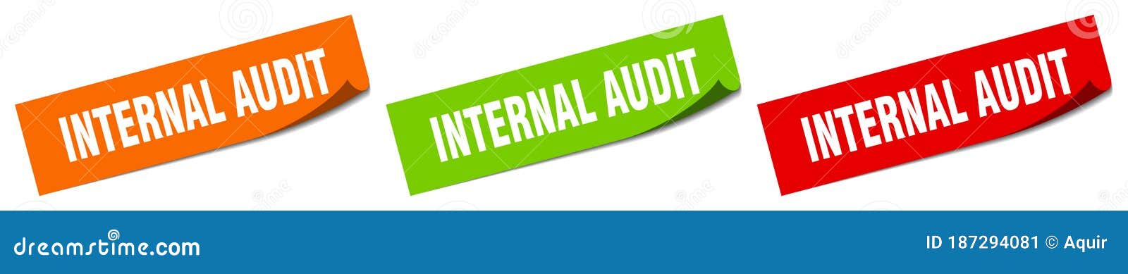 Internal Audit Sticker. Internal Audit Square Isolated Sign Stock ...