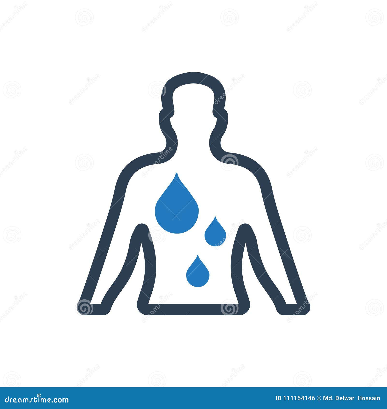 Internal Bleeding, Accident, Physical Trauma Result Concept Icon Vector ...