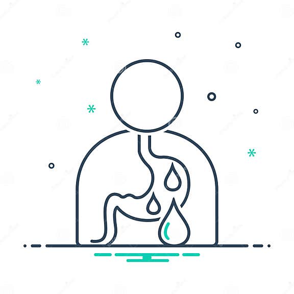 Black Mix Icon for Internal Bleeding, Extravasation and Medical Stock ...