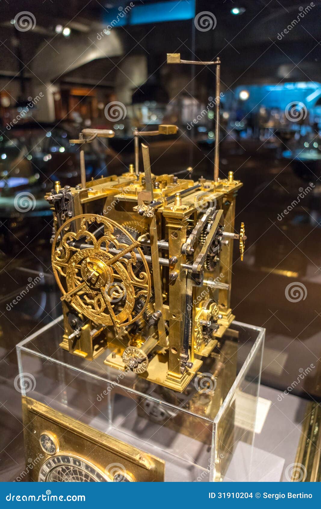 Internal clock mechanism stock photo. Image of gears - 31910204