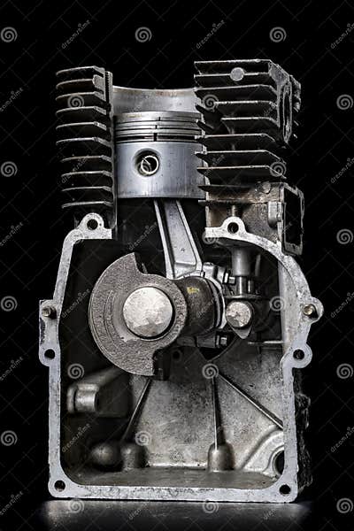 Internal Combustion Engine in Cross Section. View of the Piston and ...