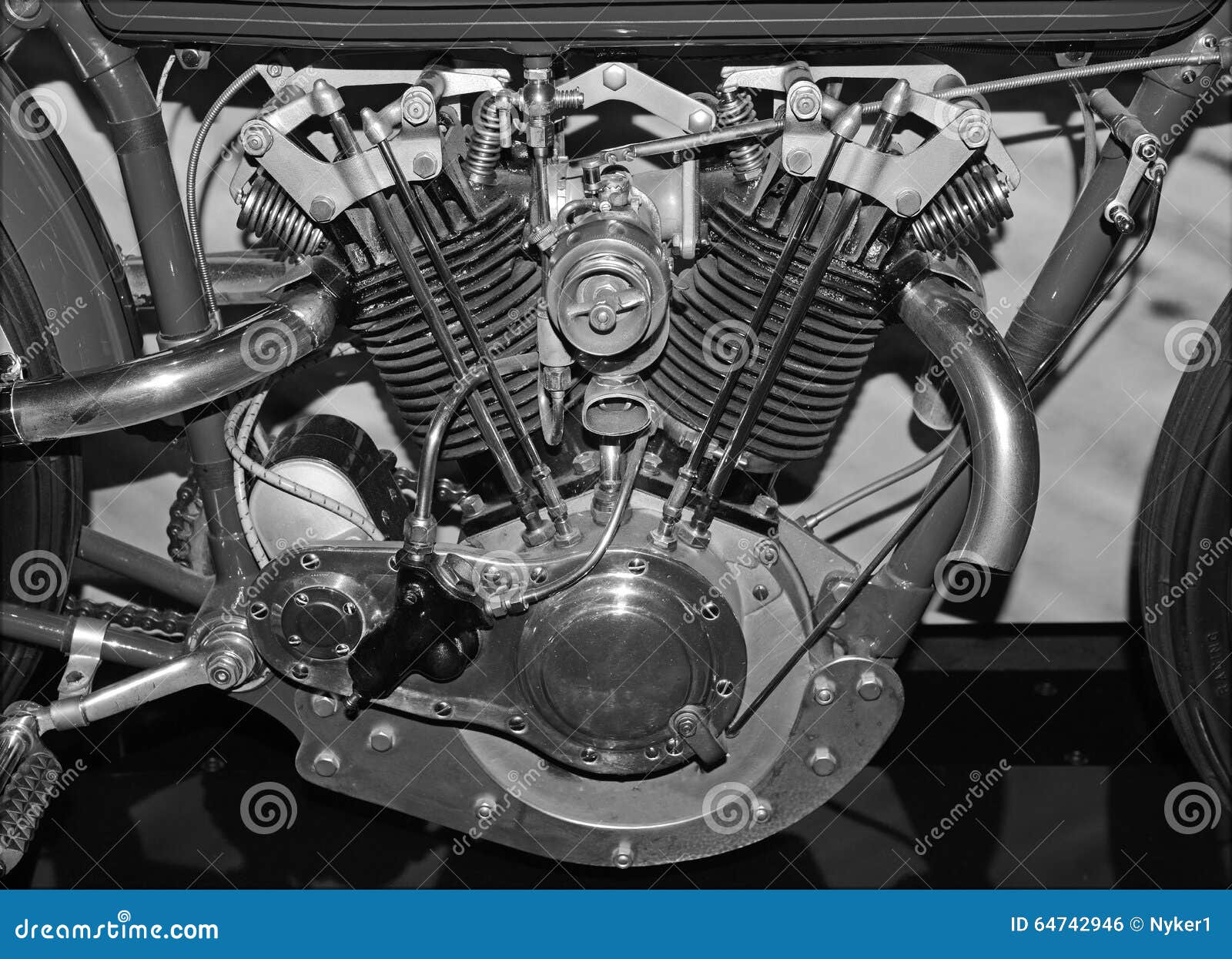 Internal Combustion Engine from Motorcycle Stock Photo - Image of ...
